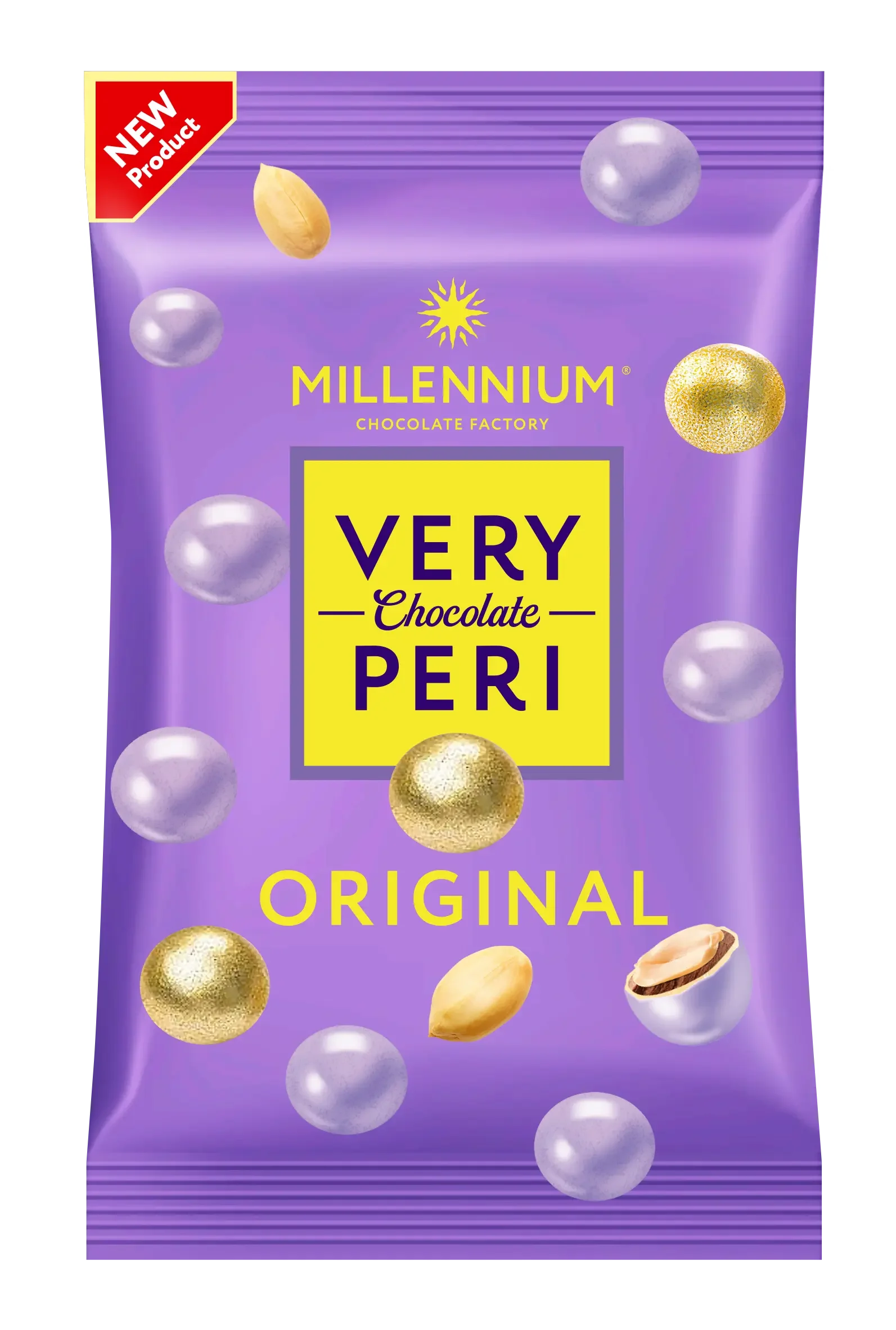 Драже Millennium Very Peri Original Арахіс у молочному шоколаді та ...