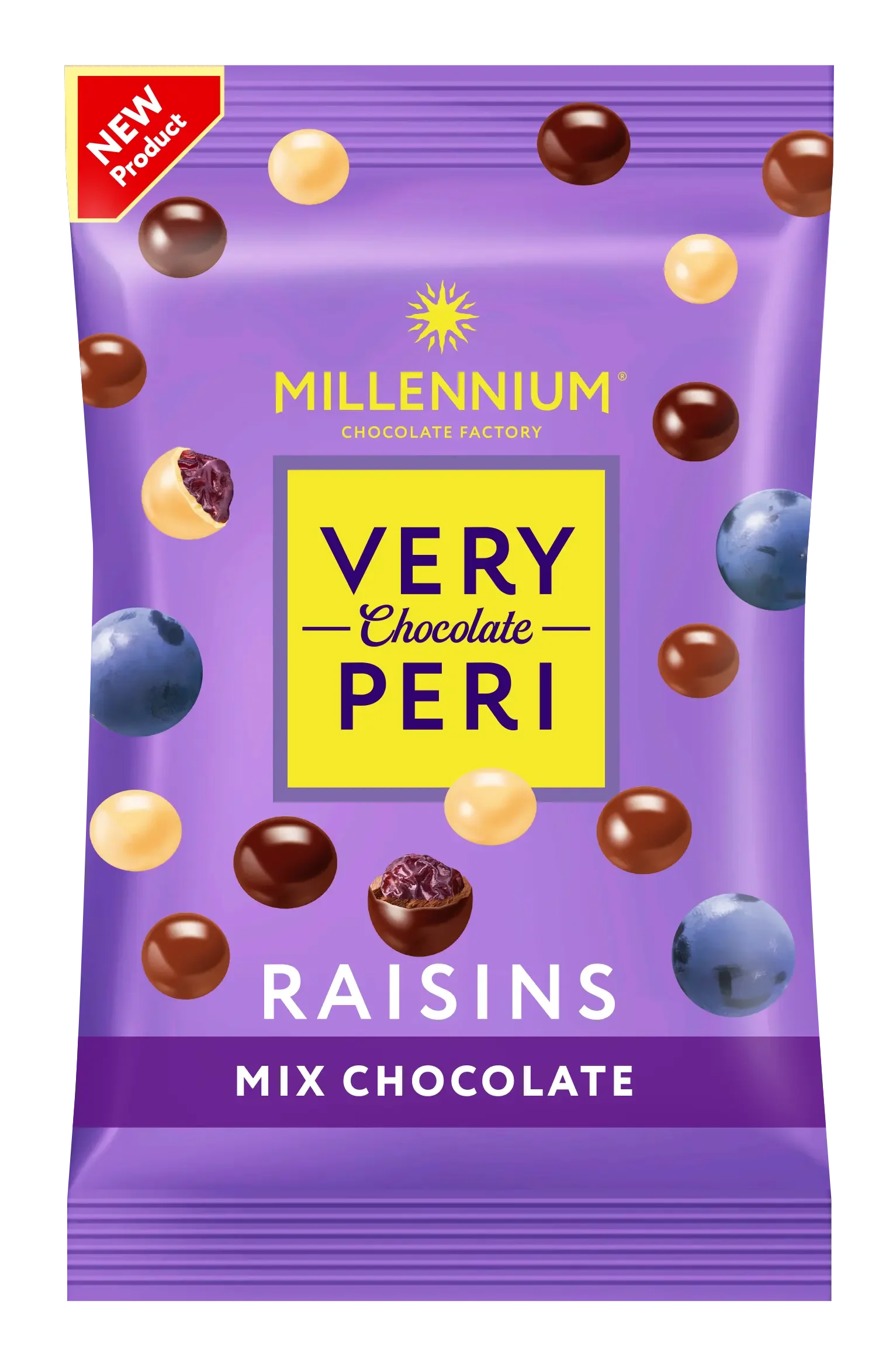 Dragee Millennium Very Peri Raisins — in black, white and milk ...