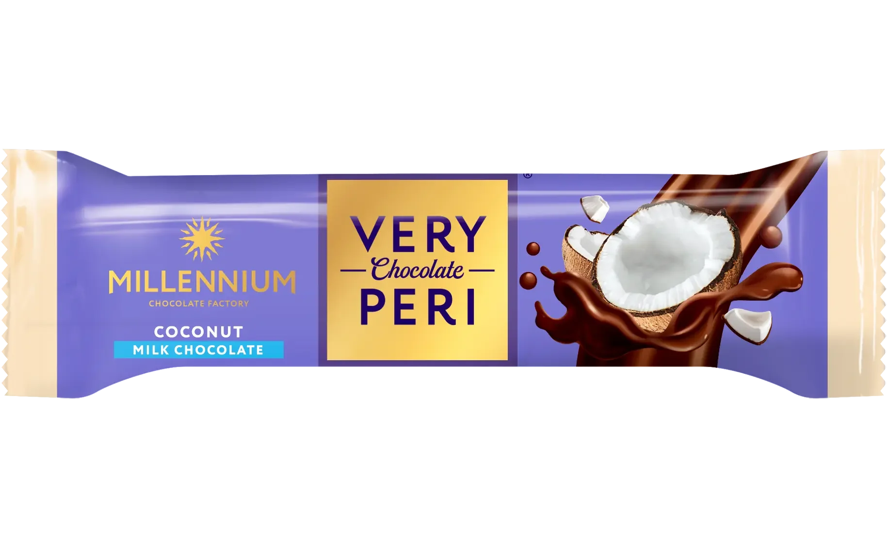 Шоколад Millennium Very Peri молочний — з начинкою та кокосом ...